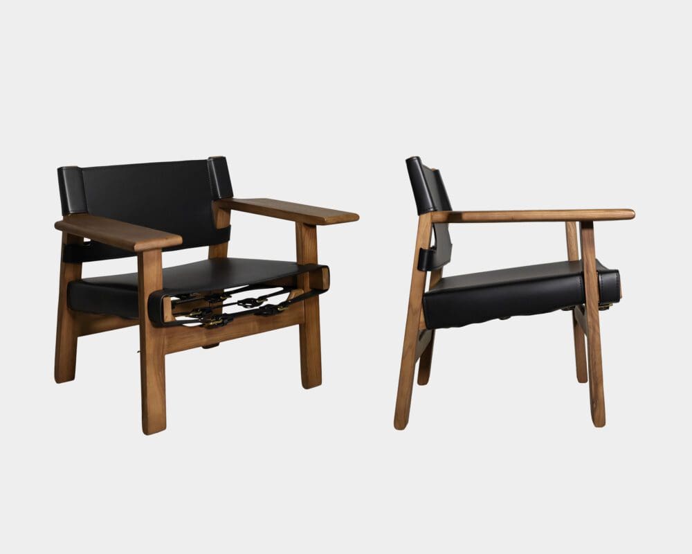 Butaca de madera Padel Marrón - Versátil y resistente | NIHM Design