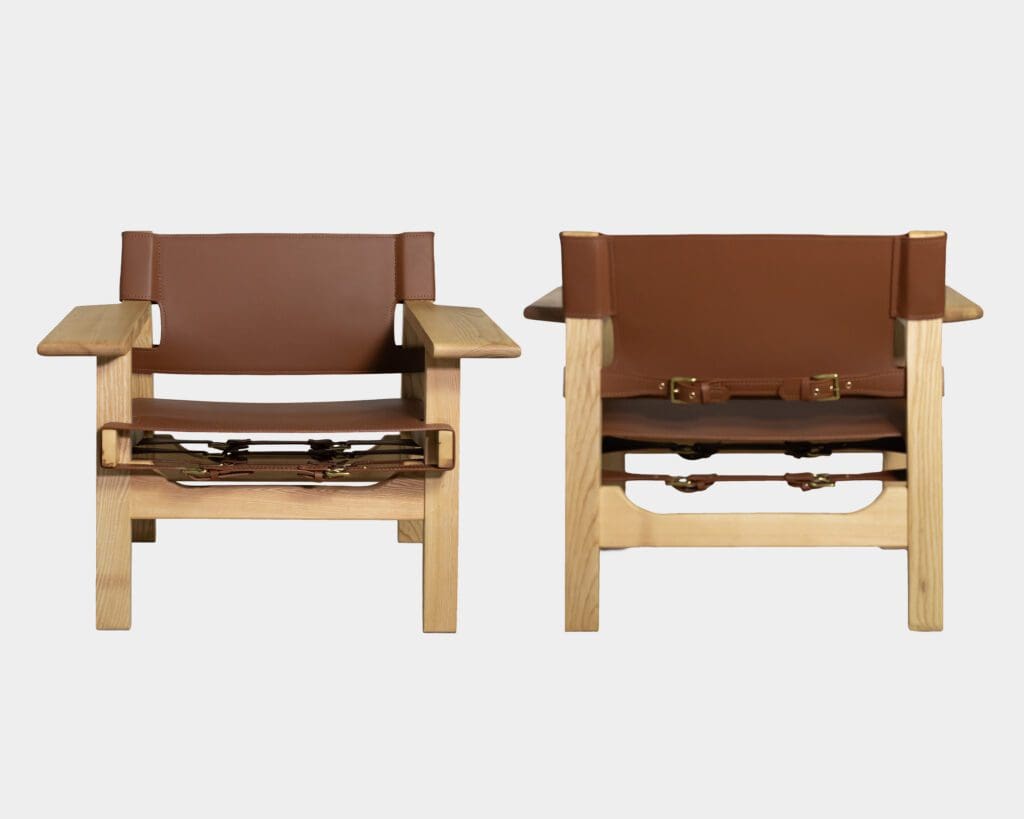 Butaca de madera Padel Marrón Claro - Diseño Clásico | NIHM Design