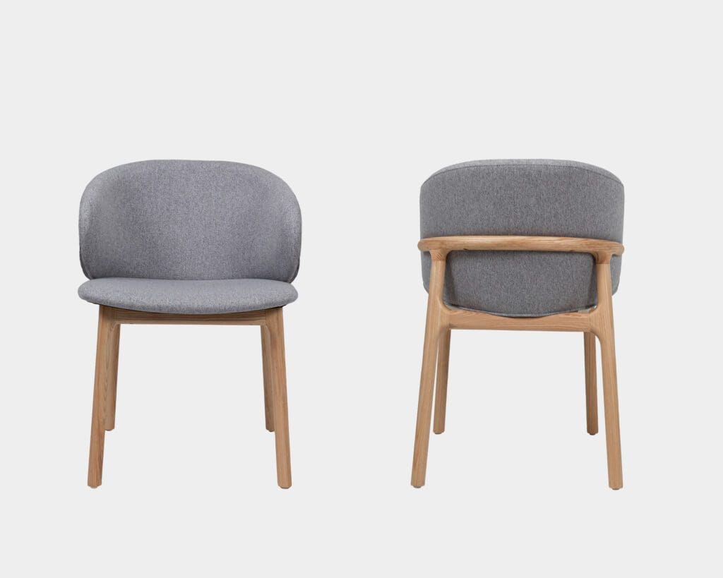 Silla De Comedor De Madera Alley Gris | NIHM Design