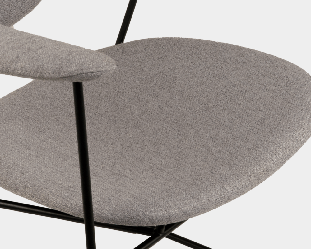 Butaca de tela Bulli - Contemporáneo y cómodo | NIHM Design